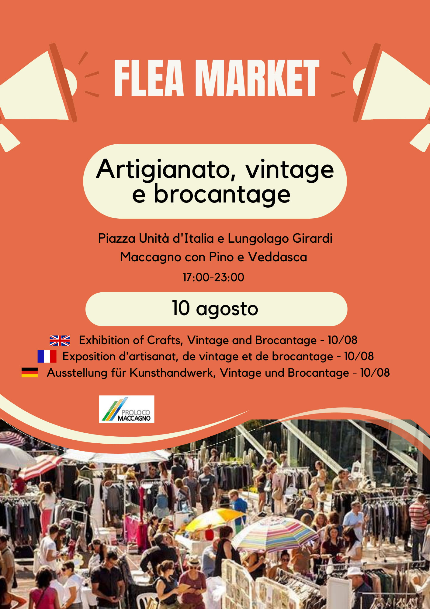 Mercatini al porto - Pro Loco Maccagno - Lago Maggiore